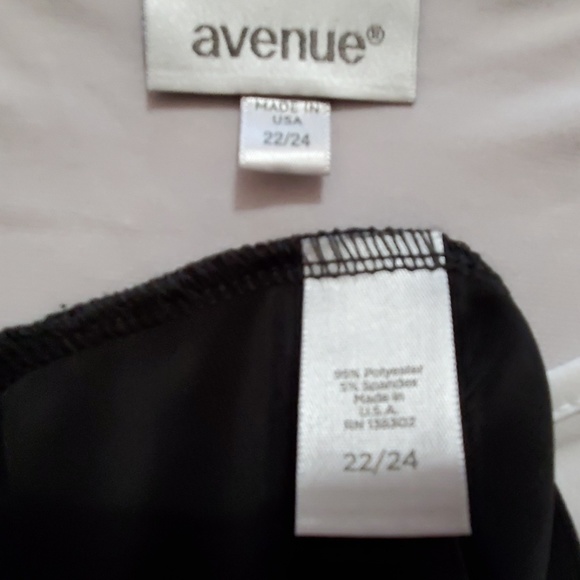 Avenue | Tops | Avenuecolor Block Topsize 2224purblkwhite | Poshmark